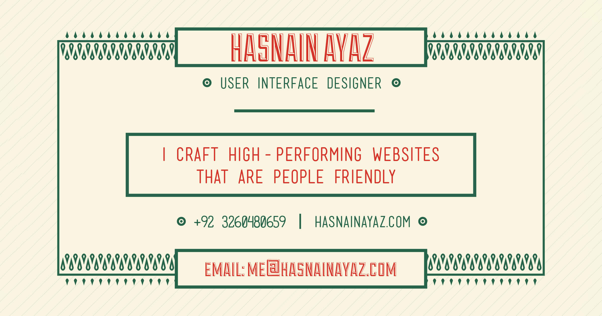 Hasnain Ayaz - Freelance Website Designer